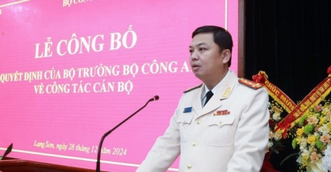 Đại tá Nguyễn Tiến Trung giữ chức Giám đốc Công an tỉnh Lạng Sơn