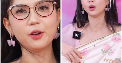 Làn da không photoshop của Ngọc Trinh có dấu hiệu nhăn nheo