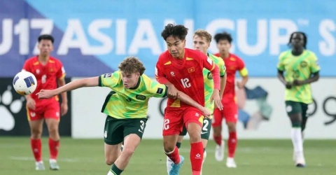 U17 Việt Nam chia điểm với U17 Úc ở trận ra quân Giải U17 châu Á 2025
